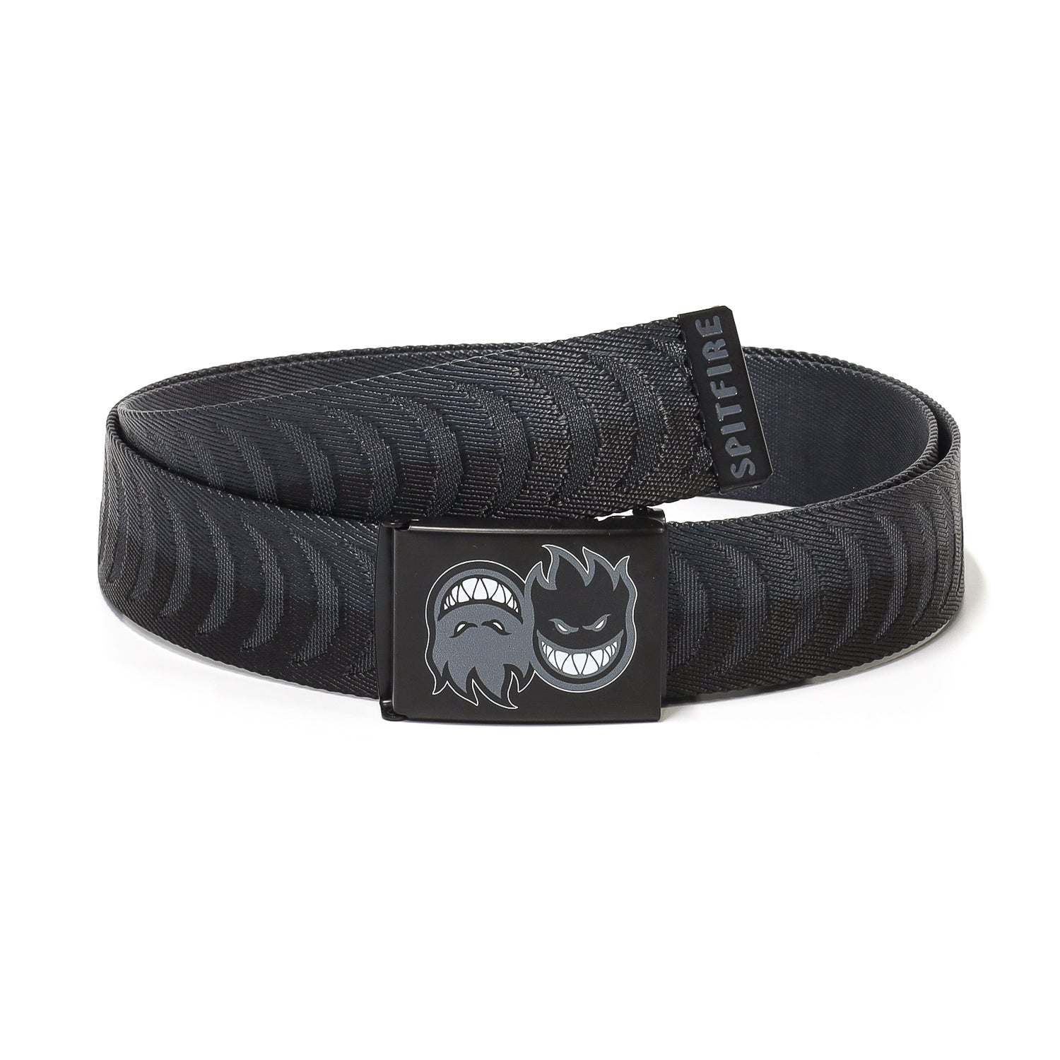 SPITFIRE / ETERNAL CRESCENT JAQUARD WEB BELT (CHARCOAL/BLACK) – Feelin'
